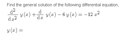 Solved Find the general solution of the following | Chegg.com