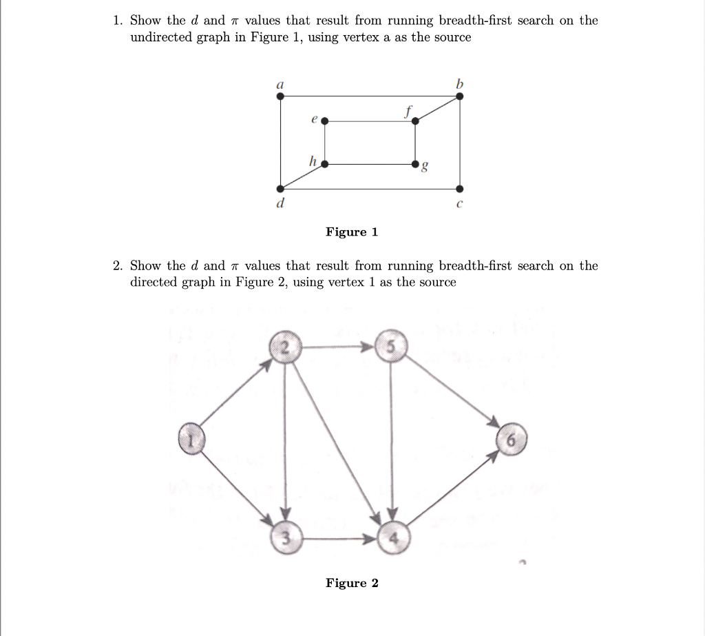 Solved 1. Show the d and a values that result from running | Chegg.com