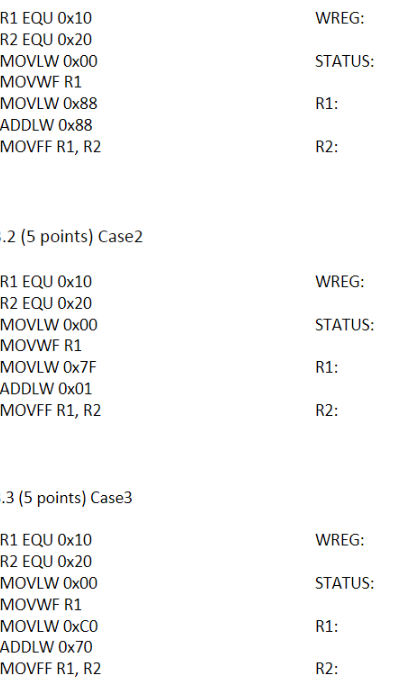 Solved What are the values for R1 and R2 for each case. | Chegg.com