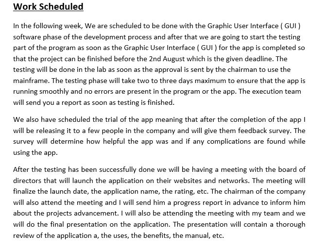  Example Progress Report Memo Format Personal Progress Reports