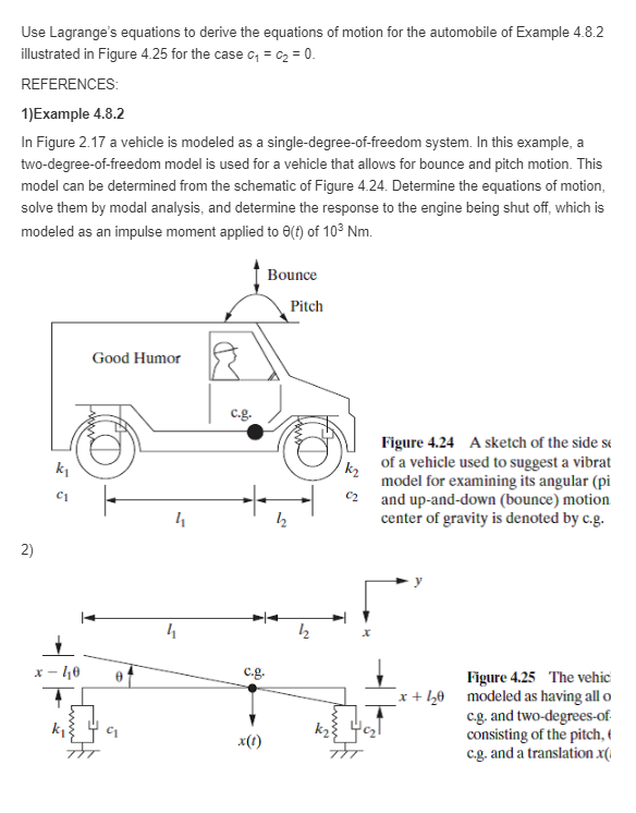 Solved Use Lagrange's equations to derive the equations of | Chegg.com
