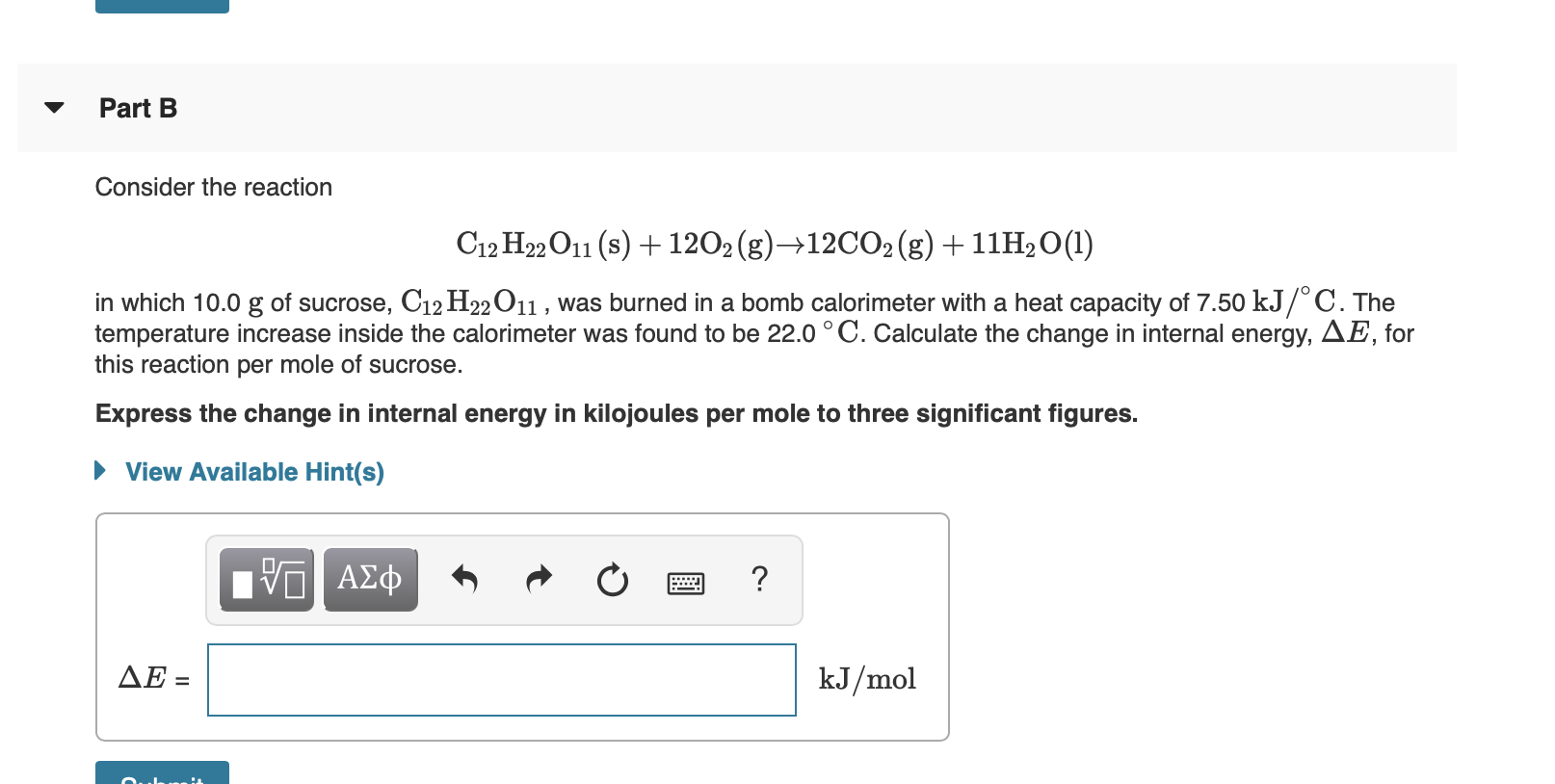 Solved A Review | Constants | Periodic Table A calorimeter | Chegg.com