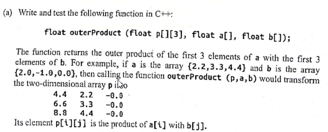 Solved (a) Write and test the following function in C++: | Chegg.com