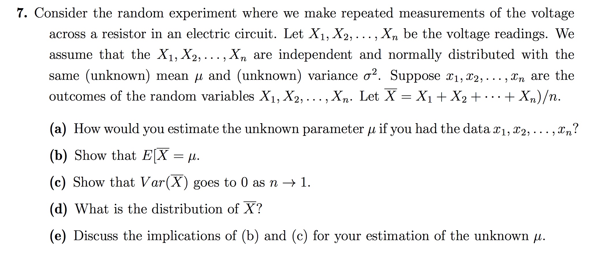 Solved 7. Consider the random experiment where we make | Chegg.com