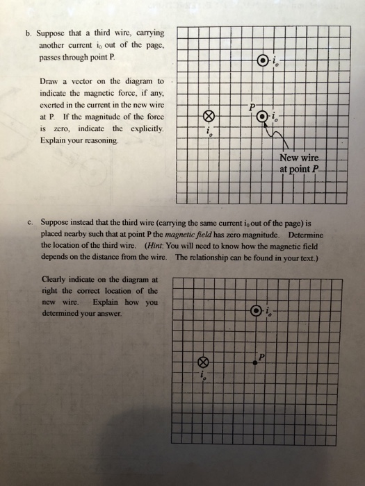 Solved b. Suppose that a third wire, carrying another | Chegg.com