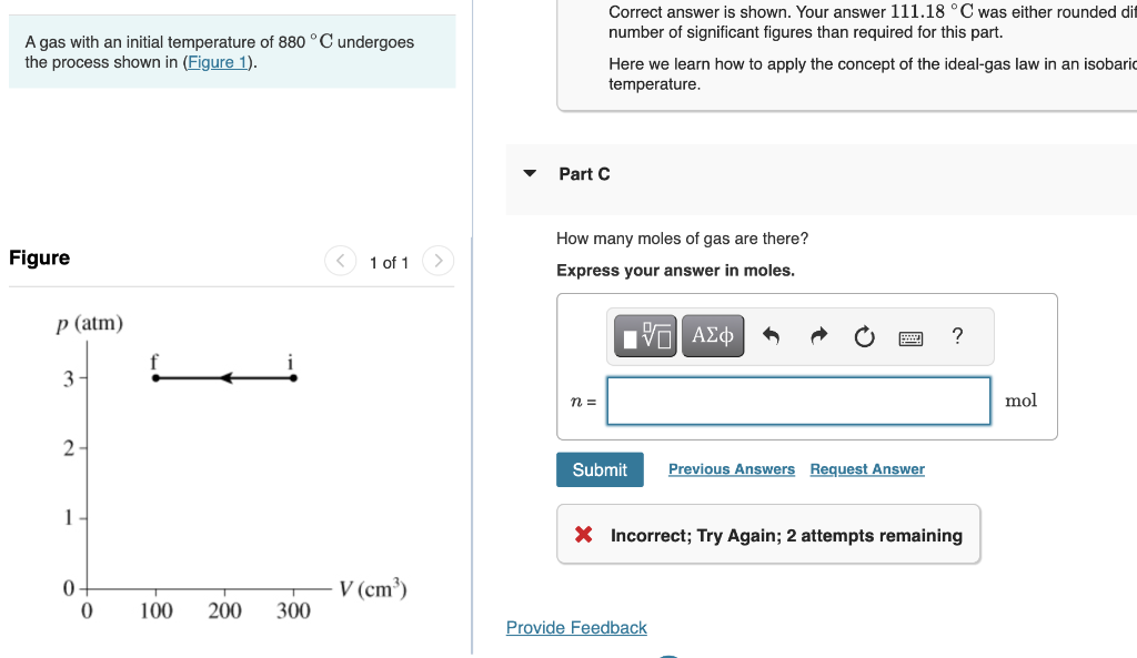 Solved Correct answer is shown. Your answer 111.18∘C was | Chegg.com