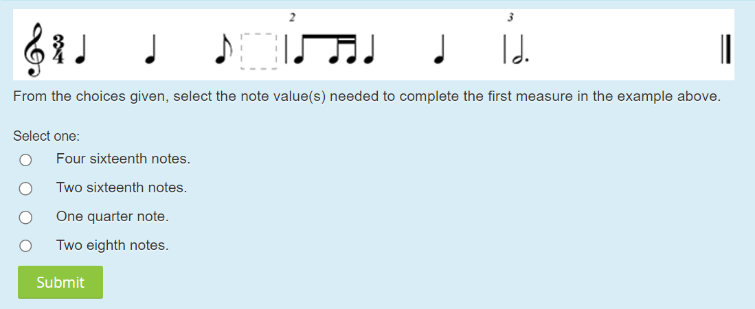From the choices given, select the note value(s) | Chegg.com