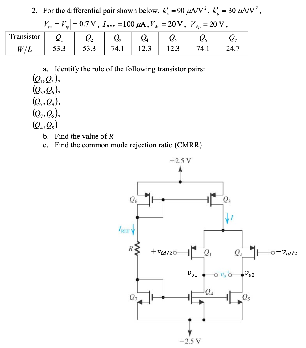 Solved this course is electronics 2 ﻿: analog circuits , | Chegg.com