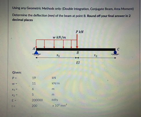 Solved Using any Geometric Methods only (Double Integration, | Chegg.com