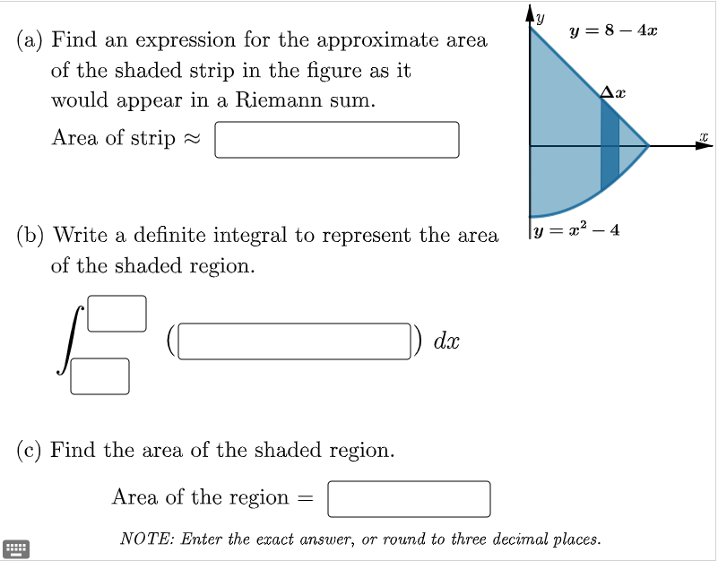 Solved (a) Find an expression for the approximate area of | Chegg.com