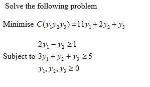 Solved Solve the following problem Minimise | Chegg.com