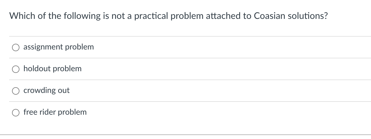 Solved Which of the following is not a practical problem | Chegg.com