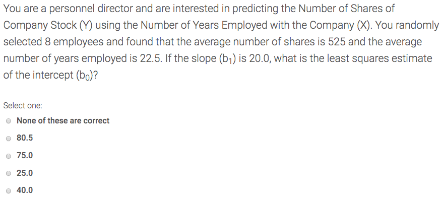 Solved You are a personnel director and are interested in | Chegg.com