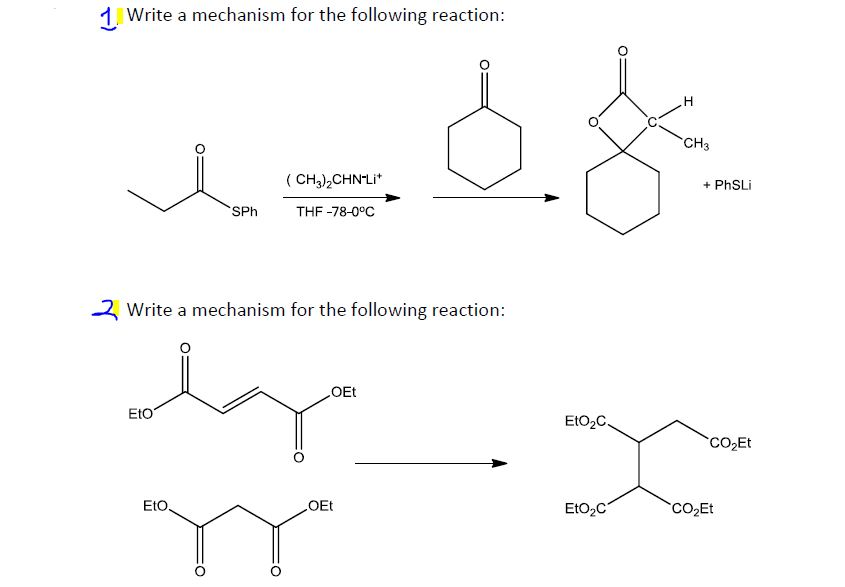 Solved 1Write a mechanism for the following reaction: CH3 + | Chegg.com