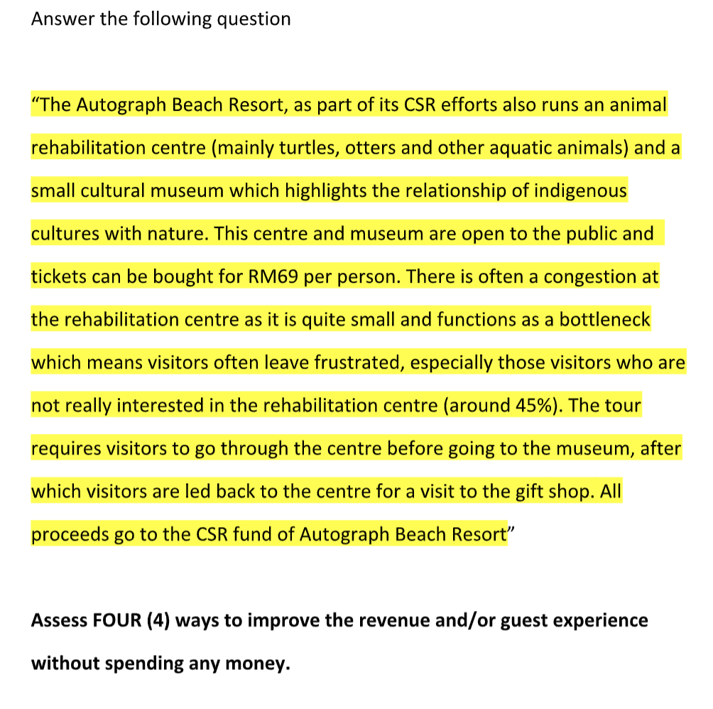 Solved Answer the following question “The Autograph Beach | Chegg.com