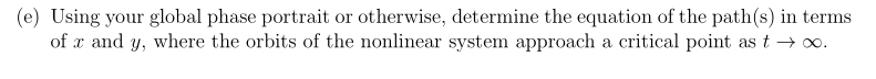Solved 1. Consider the non-linear first order system: dx = x | Chegg.com