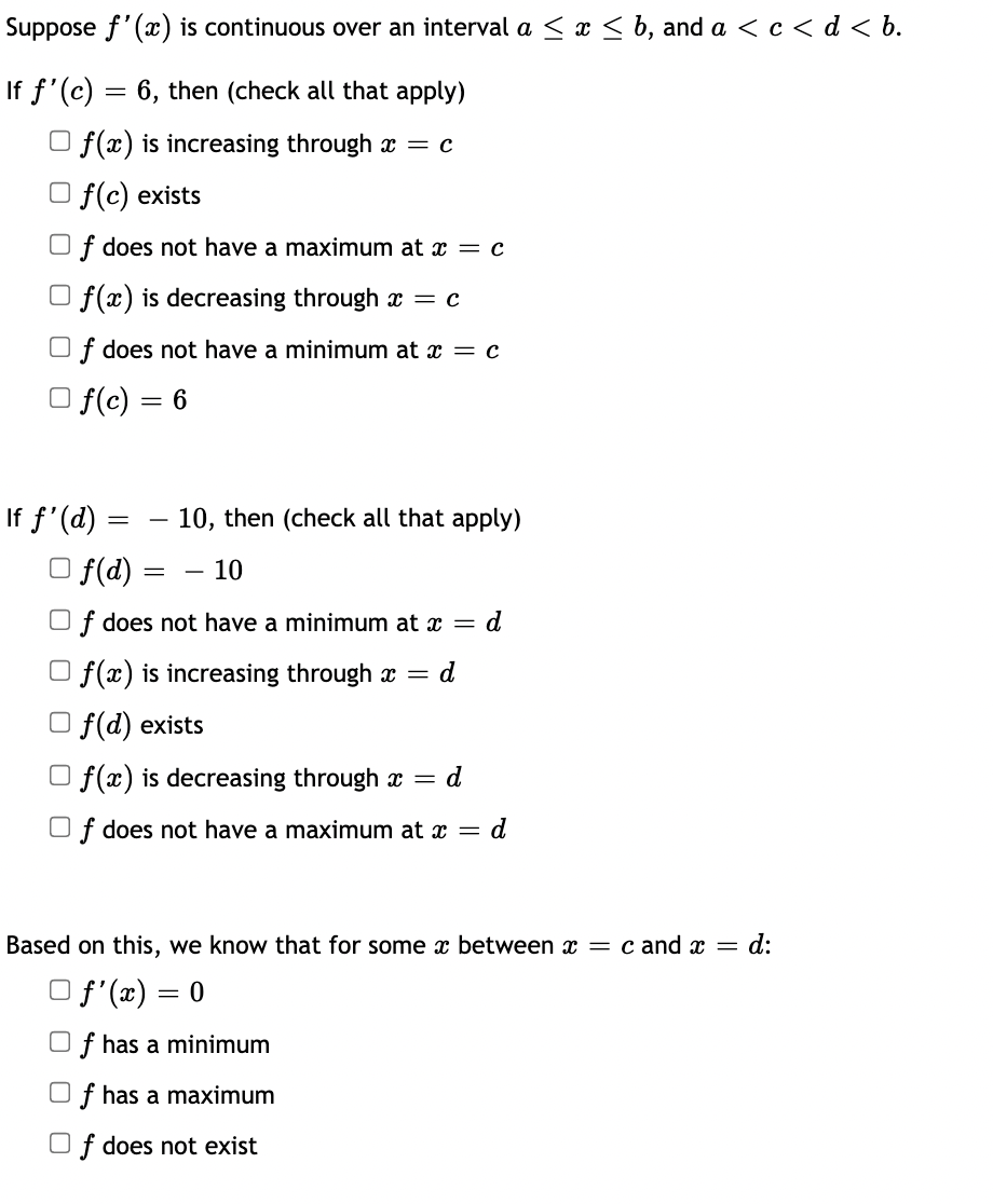 Solved Consider the function f(x)=6x+4x−1. For this function | Chegg.com