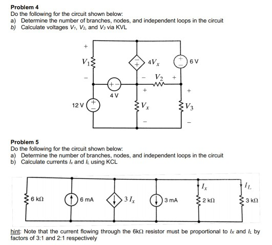 Solved Problem 4 Do the following for the circuit shown | Chegg.com