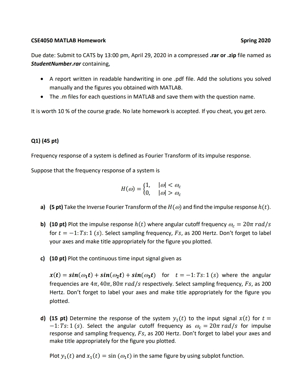 discrete time fourier series matlab code
