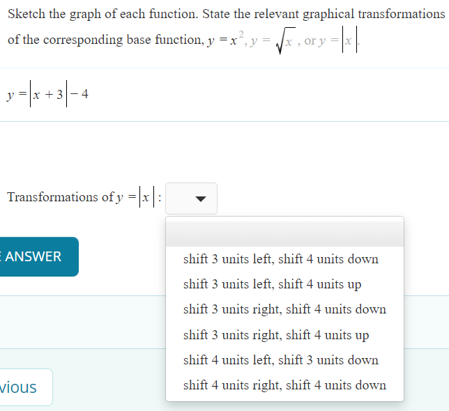 Solved Sketch the graph of each function. State the relevant | Chegg.com