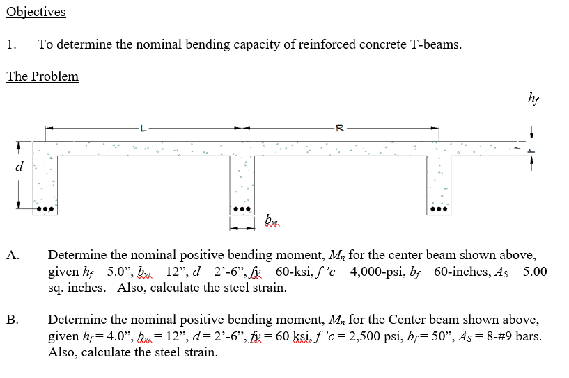 Solved Objectives 1. To determine the nominal bending | Chegg.com