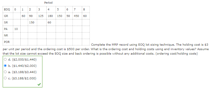 Solved The answer is B but I can't figure out how they got | Chegg.com