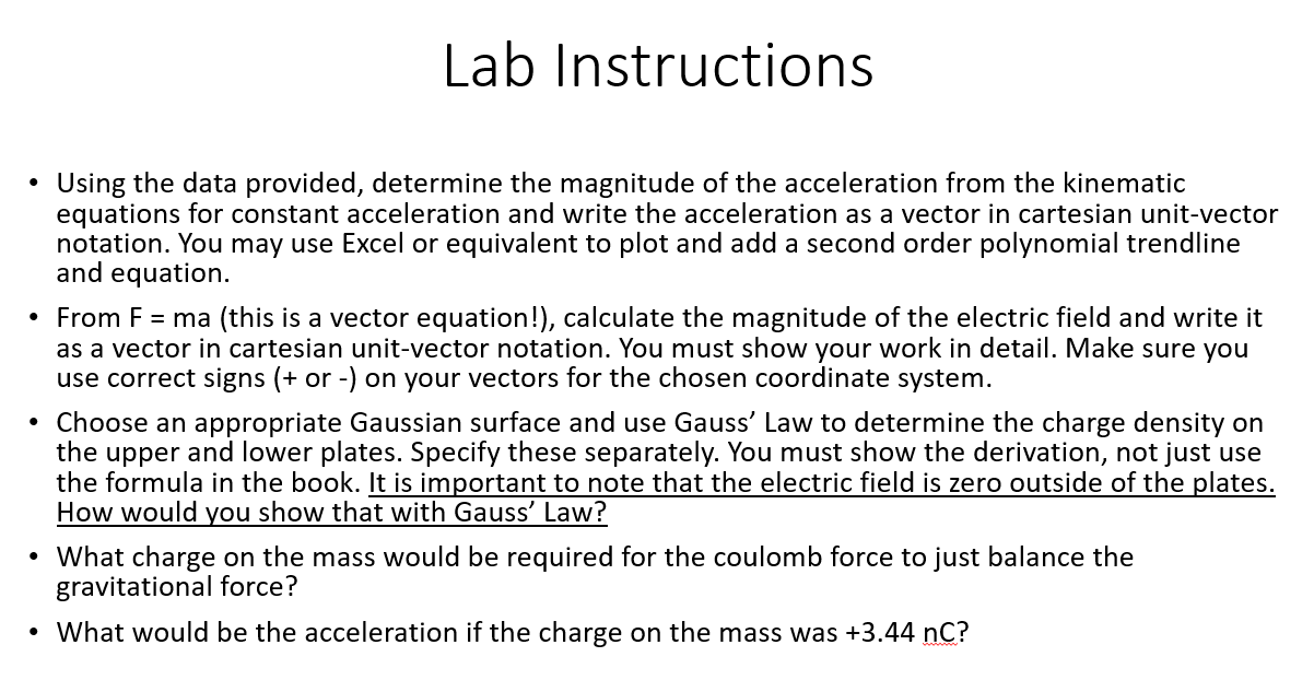 Lab 2 - Gauss' Law . In this virtual experiment, we | Chegg.com