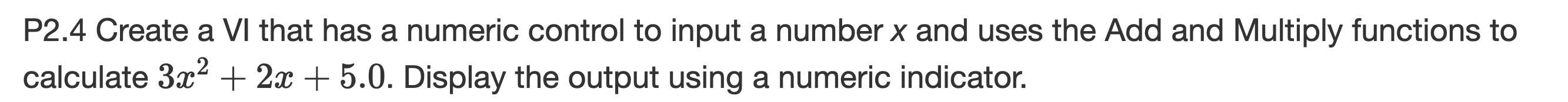 Solved Please use LABview and show both front panel and | Chegg.com