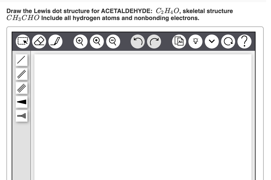 Solved 1. Draw the Lewis dot structure for ACETALDEHYDE: | Chegg.com