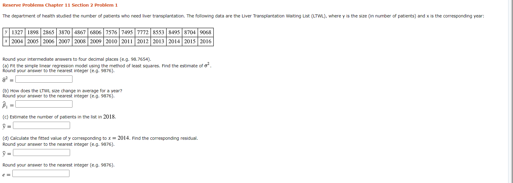Solved Reserve Problems Chapter 11 Section 2 Problem 1 The 9084