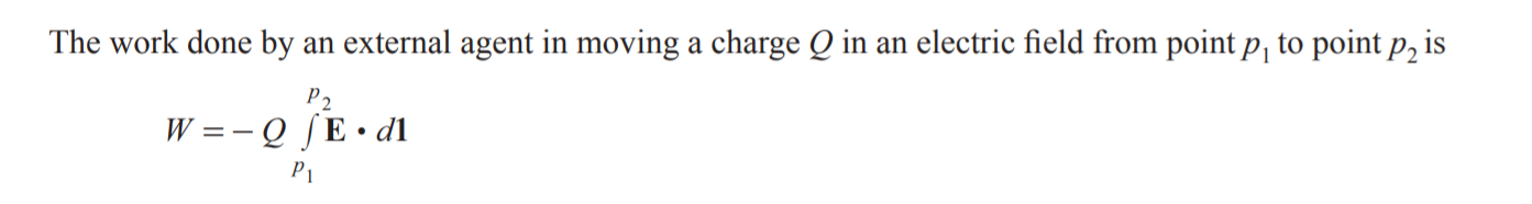Solved Calculate the amount of work done in moving a charge | Chegg.com