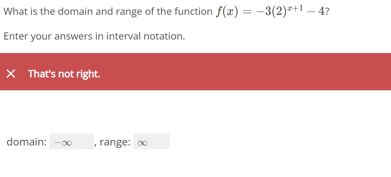 Solved What is the domain and range of the function | Chegg.com