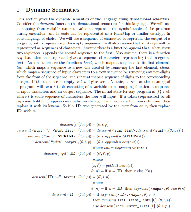 Solved Given the provided imperative language, modify both | Chegg.com