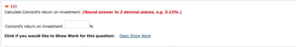 Solved Exercise 10-8 (Part Level Submission) Concord Design | Chegg.com