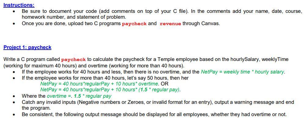 Solved Points: 100 points in total (50 points for Paycheck) | Chegg.com