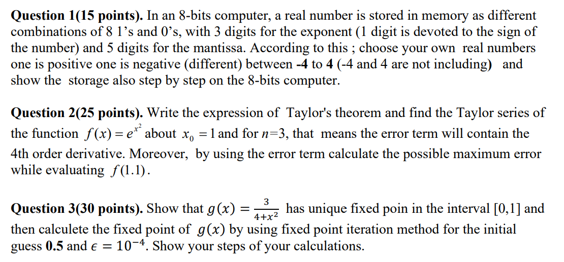 Solved the number) and 5 digits for the mantissa. According | Chegg.com