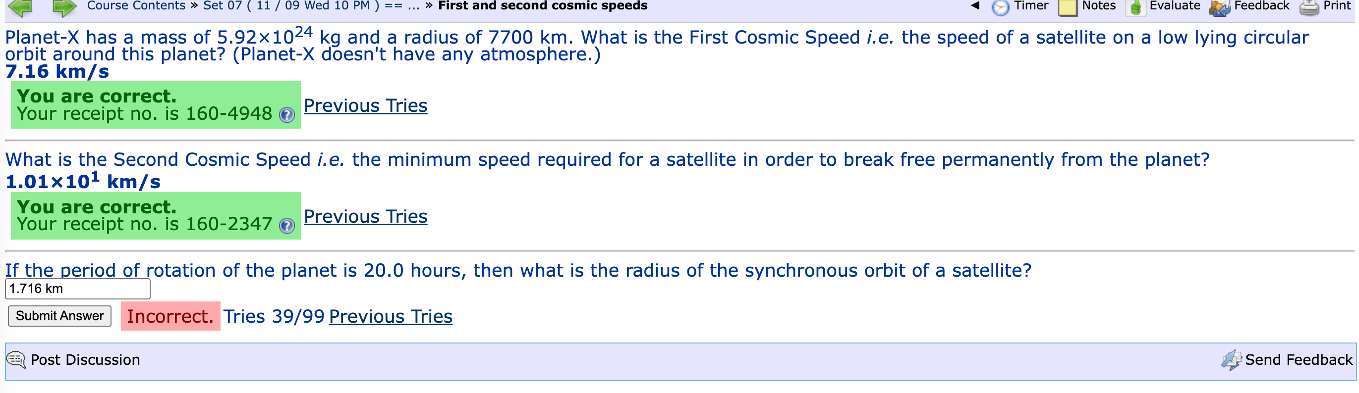 Solved Planet-X has a mass of 5.92×1024 kg and a radius of | Chegg.com