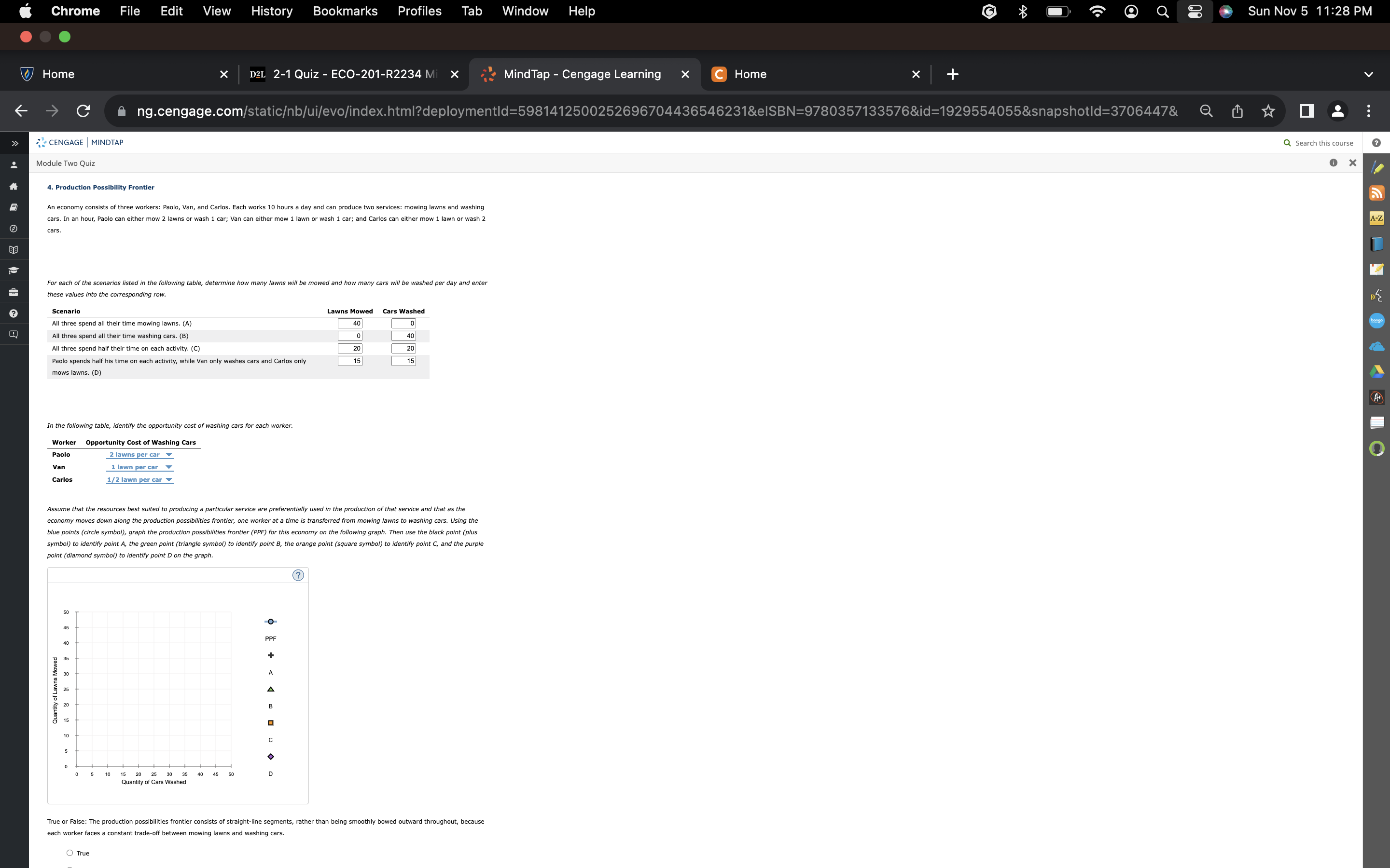 Solved 4. ﻿Production Possibility FrontierAn economy | Chegg.com