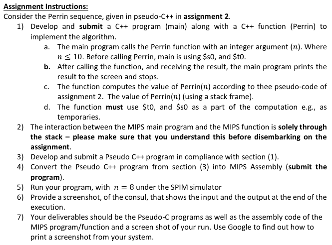 Solved Assignment Instructions: Consider the Perrin | Chegg.com