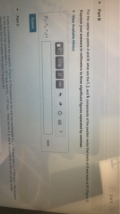 Solved Position Vectors Learning Goal: To identify the | Chegg.com