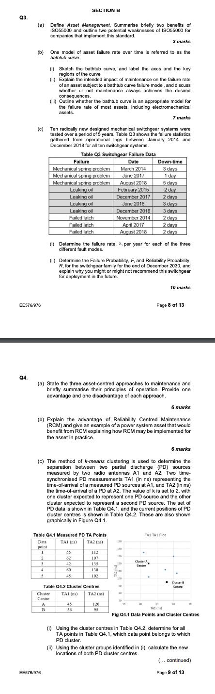 Solved (iii) Using the new PD cluster centres calculated in | Chegg.com
