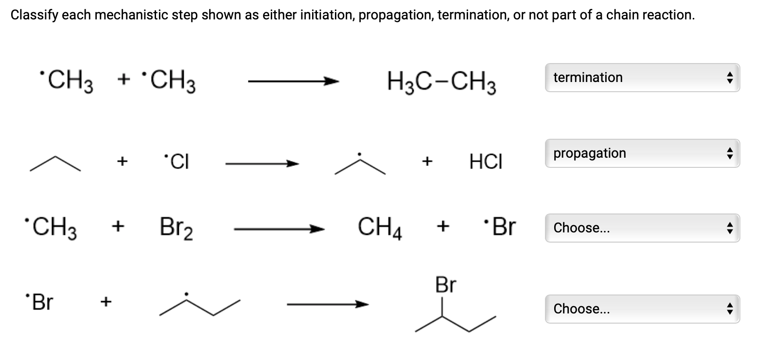 Solved Classify each mechanistic step shown as either | Chegg.com