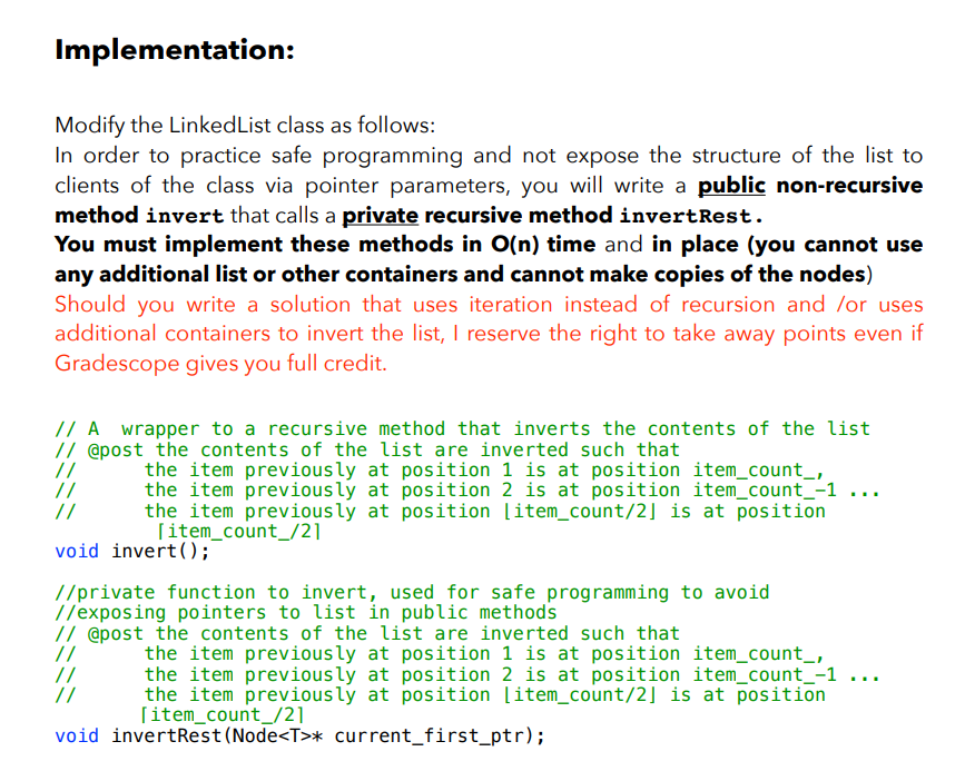 For this project you will modify a singly-linked list | Chegg.com