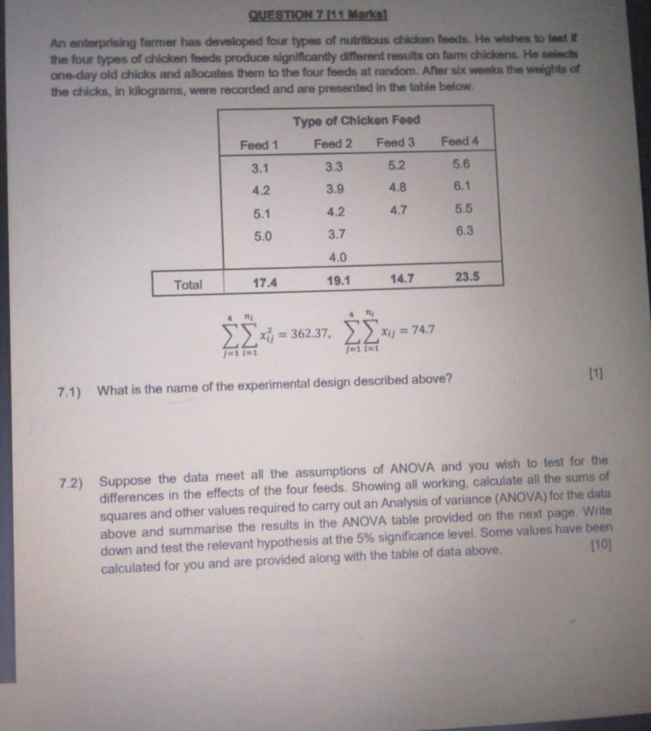 Solved An enterprising farmer has developed four types of | Chegg.com