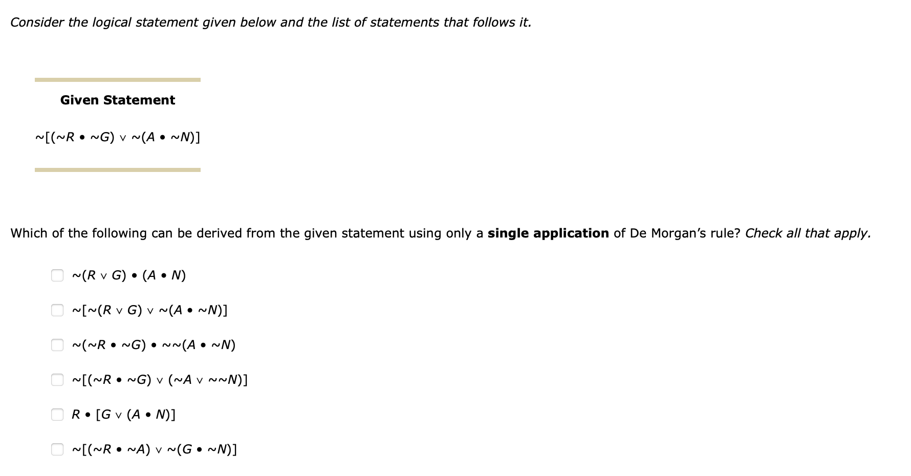 Solved 1. Rules of Replacement - De Morgan's Rule (DM) In | Chegg.com