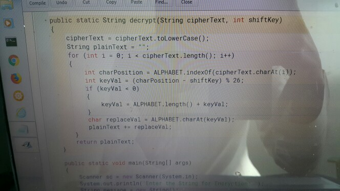 Solved Options Enter the String for Encryption: MOHAMMED | Chegg.com