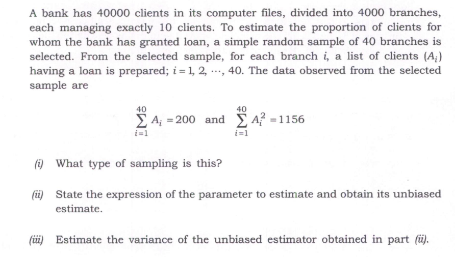 Solved A bank has 40000 ﻿clients in ﻿its computer files, | Chegg.com