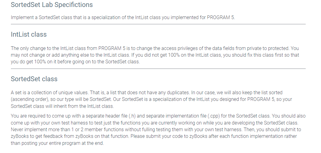 Solved Please do not modify the IntList.h file attached. I | Chegg.com