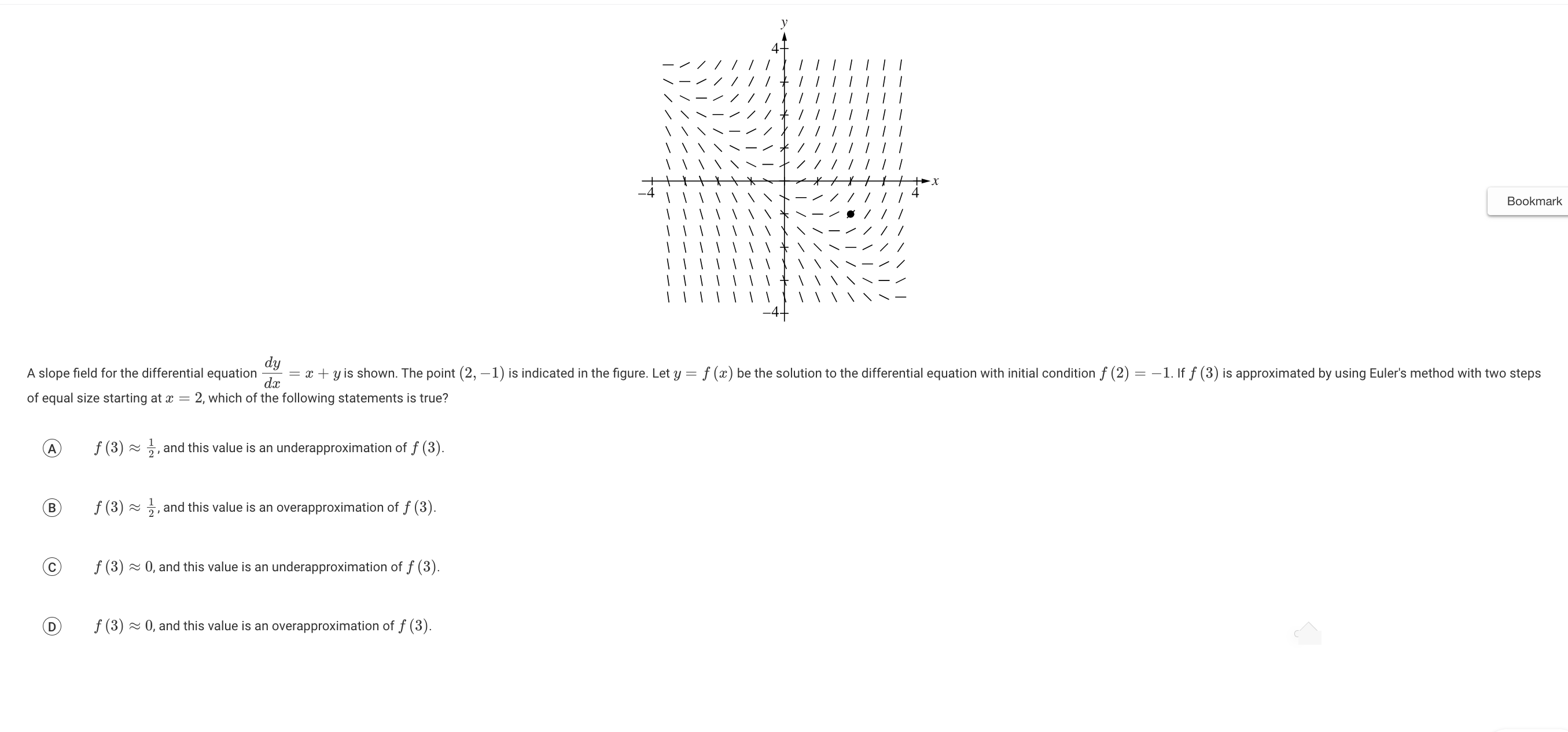 Solved of equal size starting at x=2, which of the following | Chegg.com