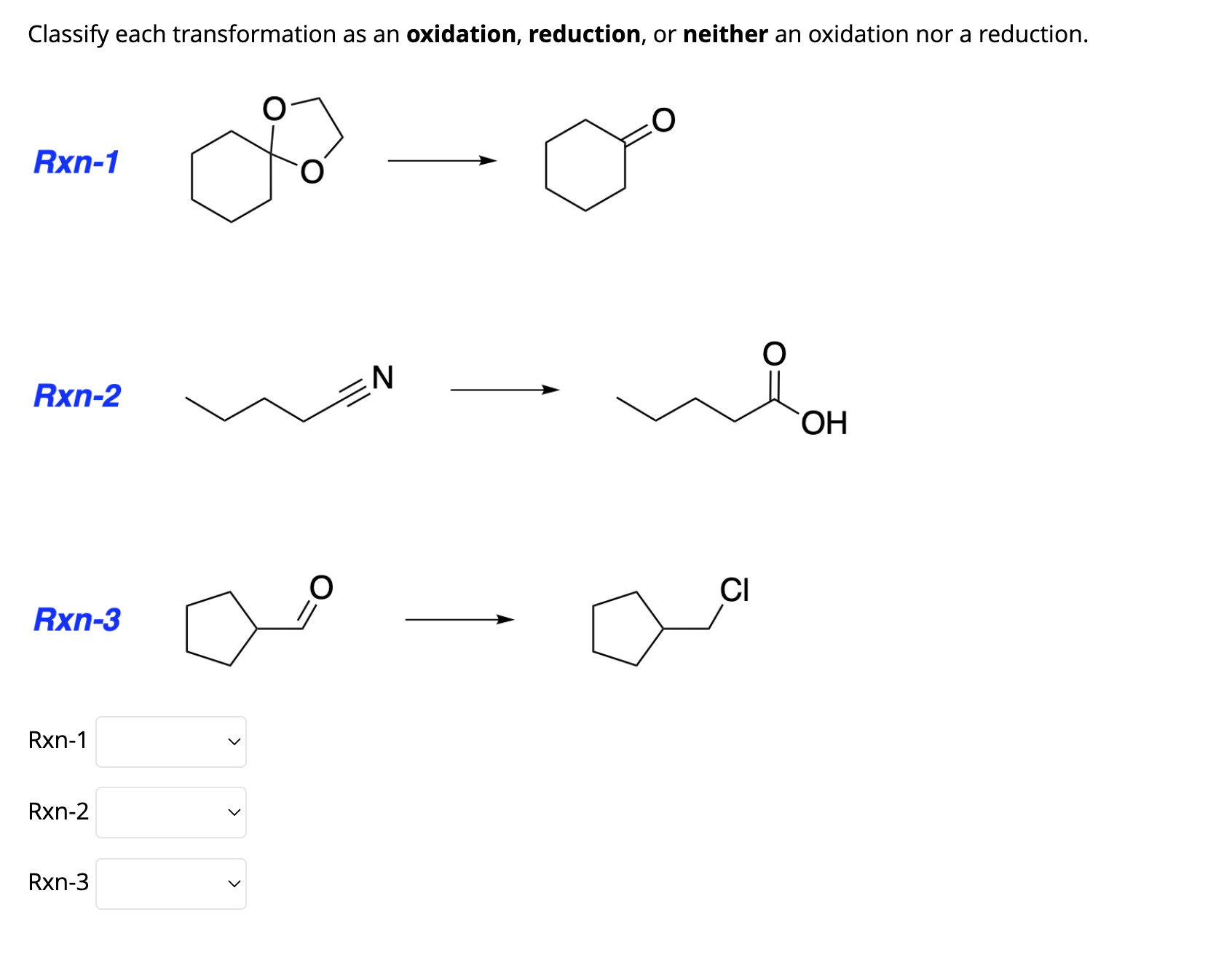 Solved Classify each transformation as an oxidation, | Chegg.com